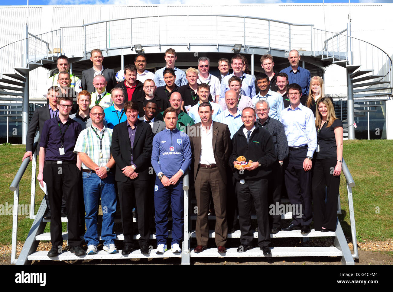 Soccer - England Players Visit Millbrook Testing Facility Stock Photo ...