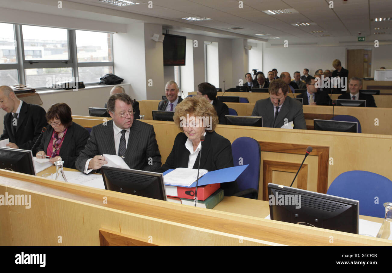 A general view of the hearing room at the opening session of the ...