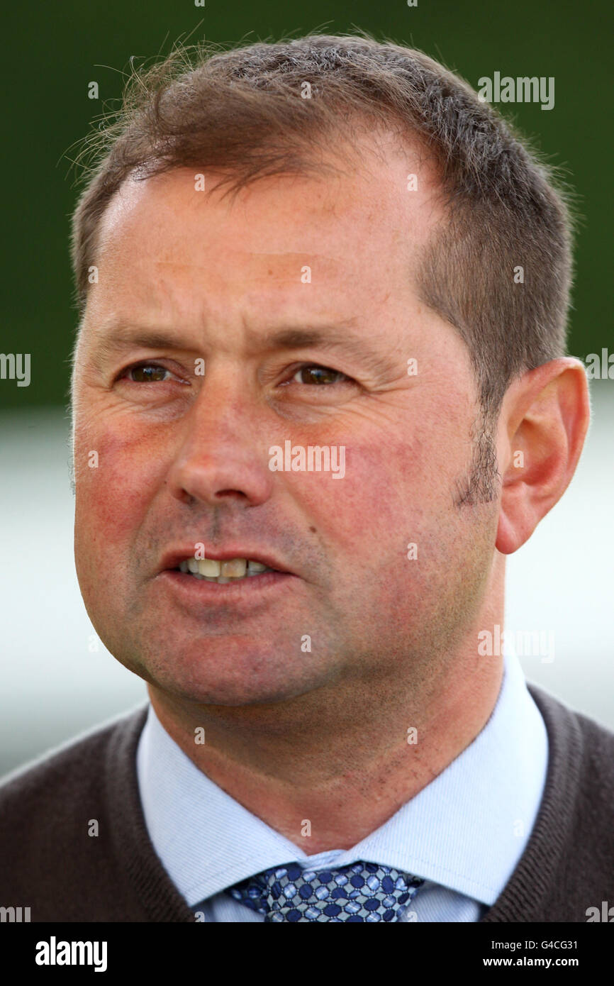 Horse Racing - Nottingham Racecourse. John Ryan, trainer Stock Photo ...