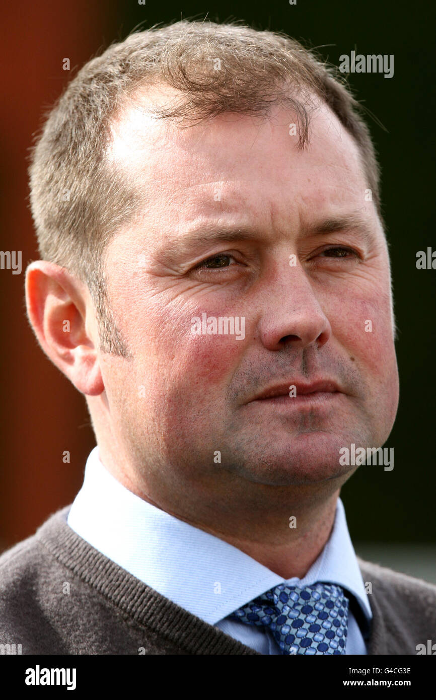 Horse Racing - Nottingham Racecourse. John Ryan, trainer Stock Photo ...