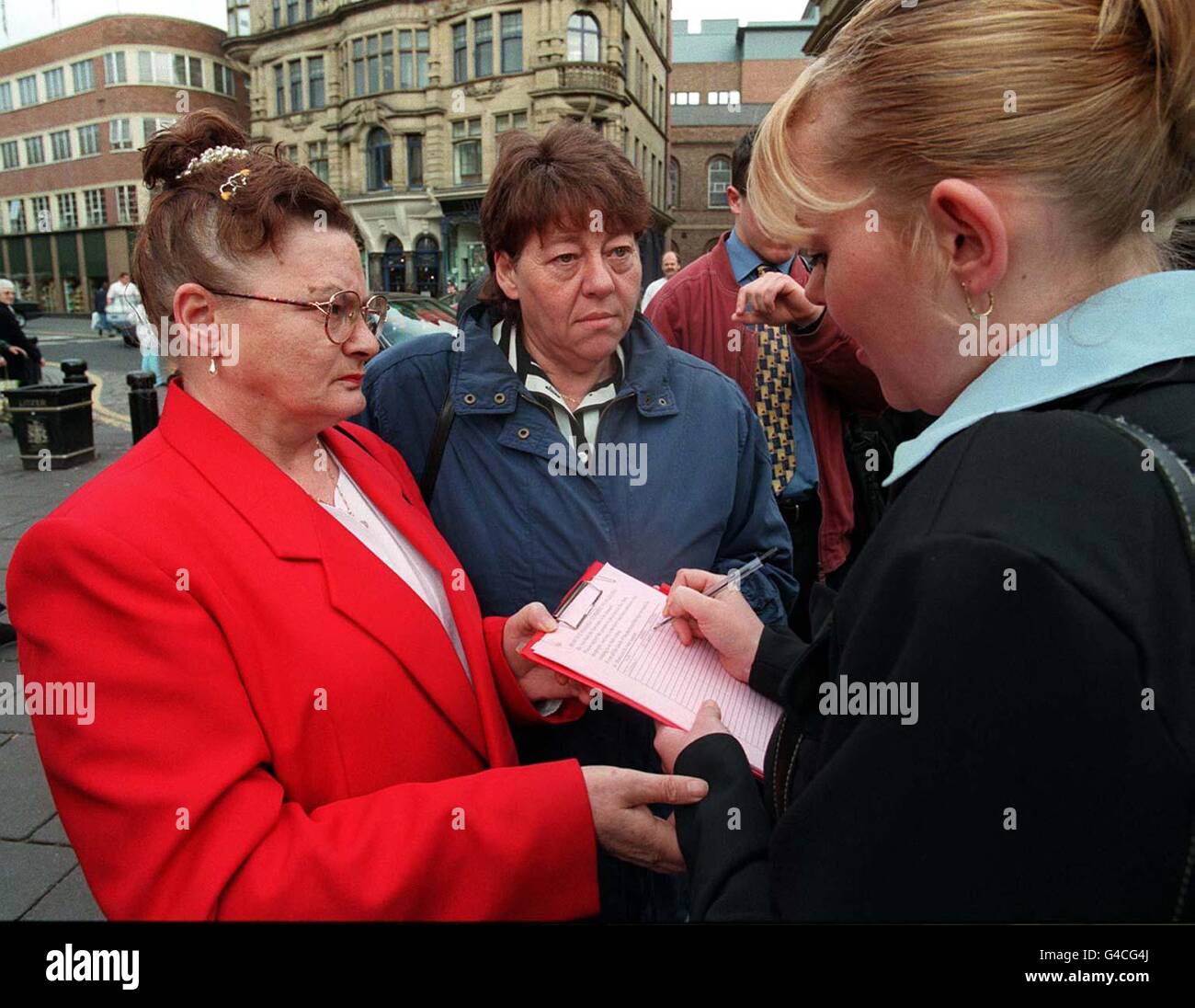 Eileen Corrigan (left) and June Richardson, whose children were both ...