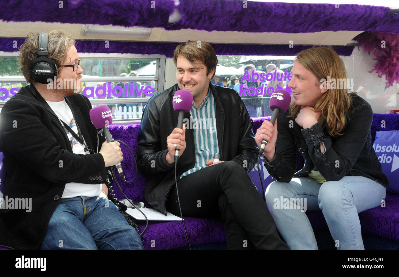The Vaccines are interviewed for Absolute Radio during the second day ...