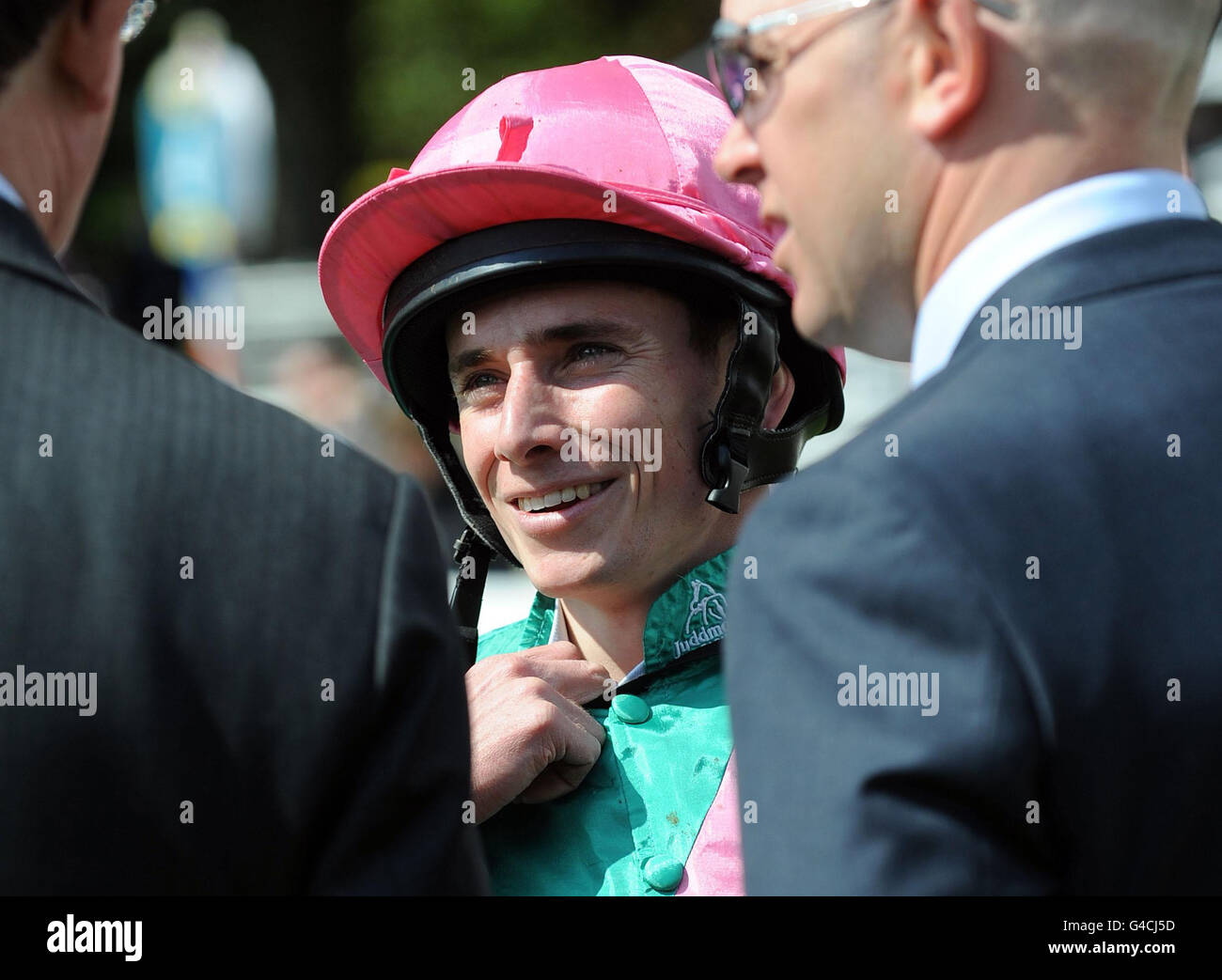 Ryan Moore smiles after riding Sea Moon to victory in the Give ...