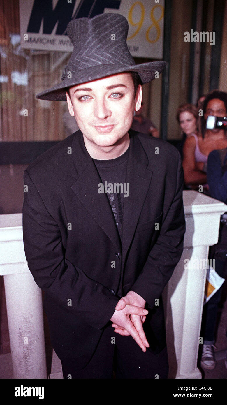 Singer and Club DJ Boy George in Cannes where he announced that the BBC ...