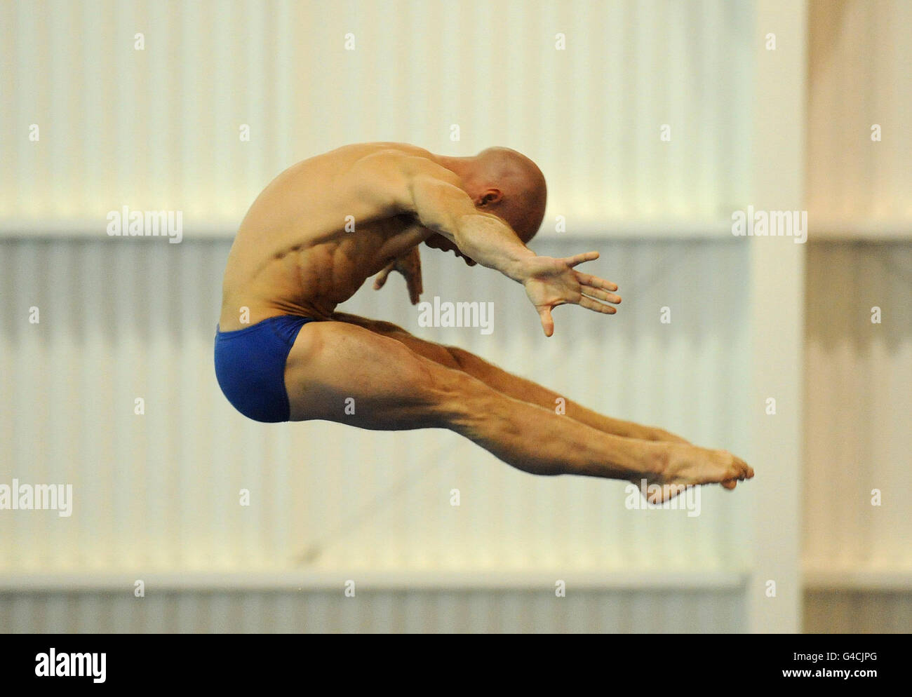 Peter Waterfield takes part in the Men's Platform event during the ...