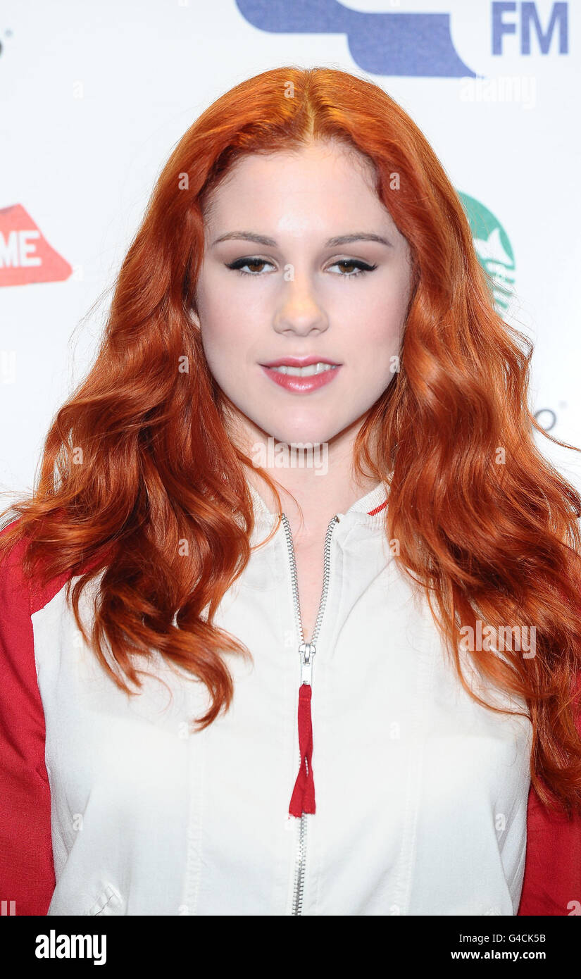 Katy B backstage at the Capital FM Summertime Ball at Wembley Stadium ...