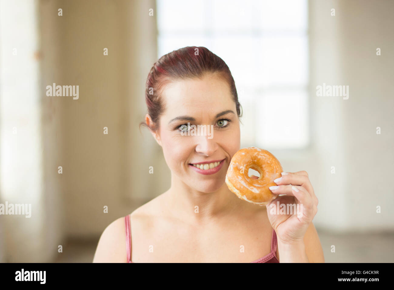 Woman guilty food hi-res stock photography and images - Alamy