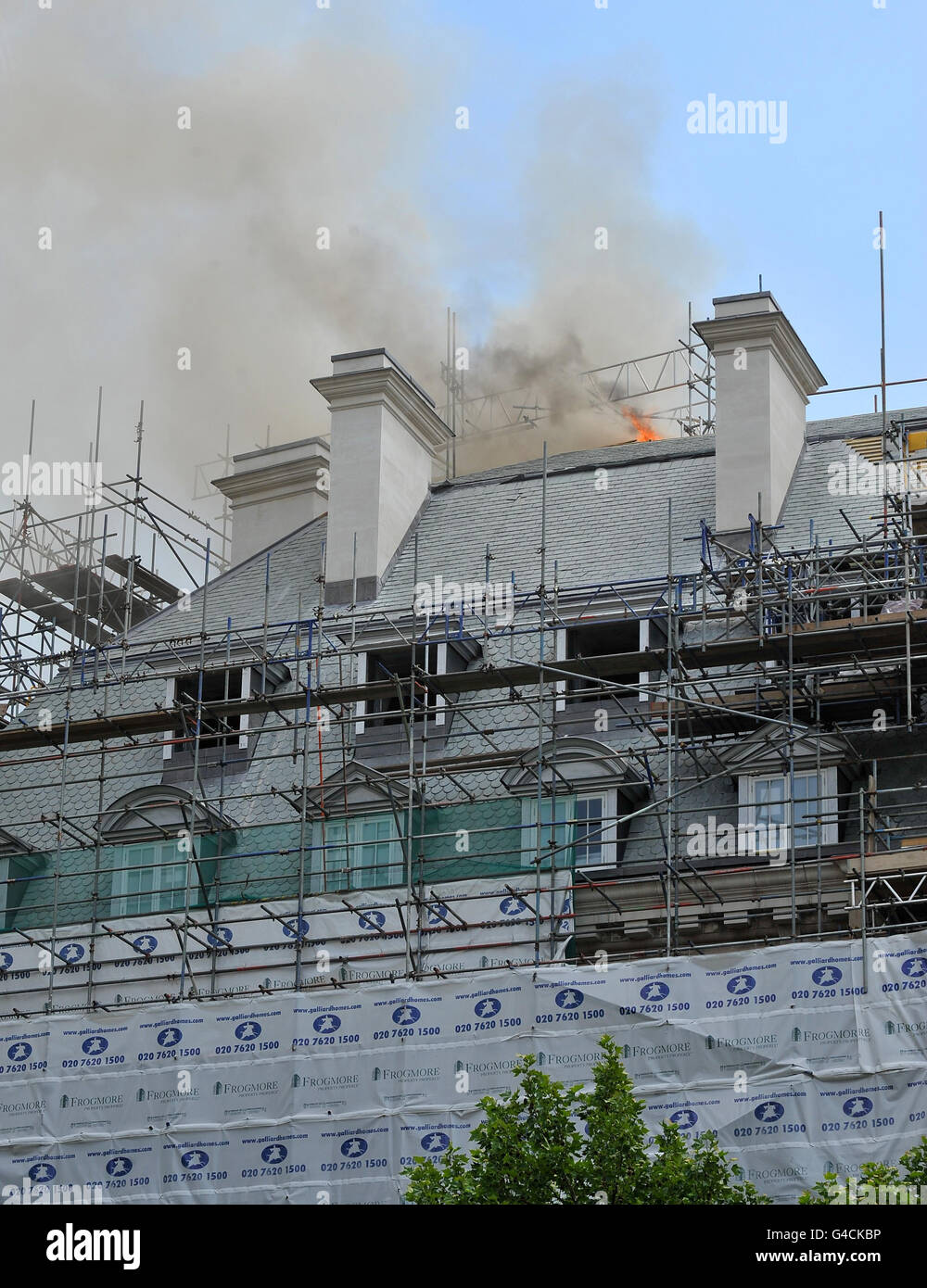 Fire on The Strand Stock Photo - Alamy