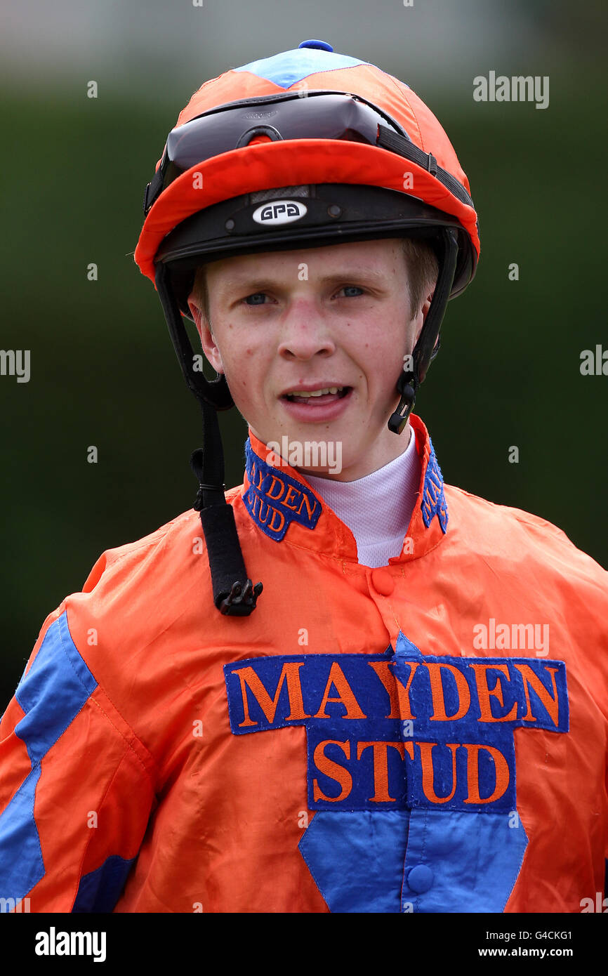 Horse Racing - Nottingham Racecourse. Jockey David Probert after his ...