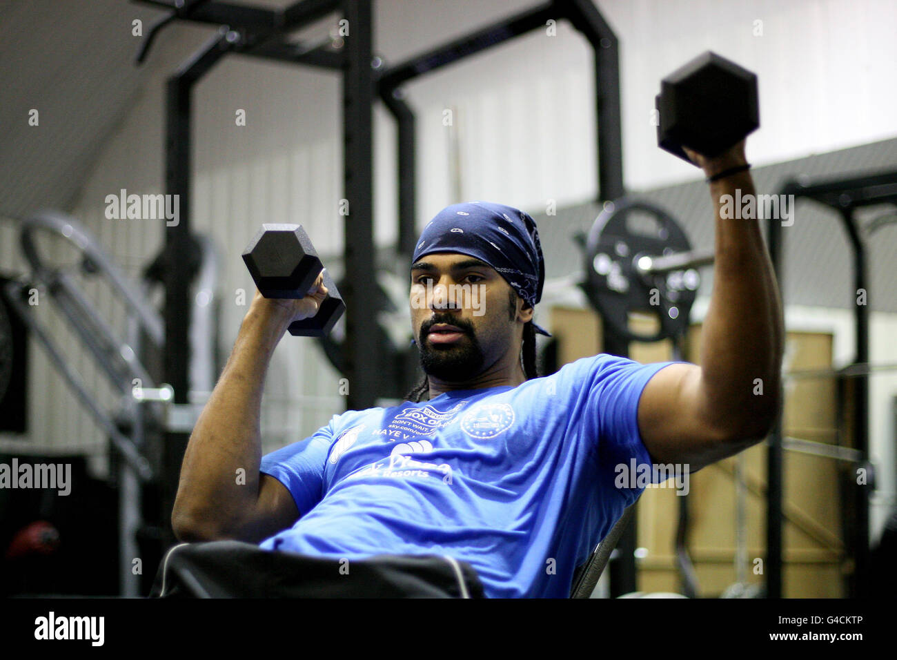 Boxing - David Haye Open Training Session - Hayemaker Boxing Gym Stock ...