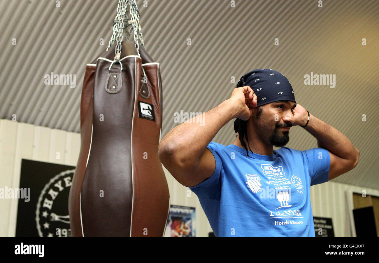 Boxing - David Haye Open Training Session - Hayemaker Boxing Gym Stock ...