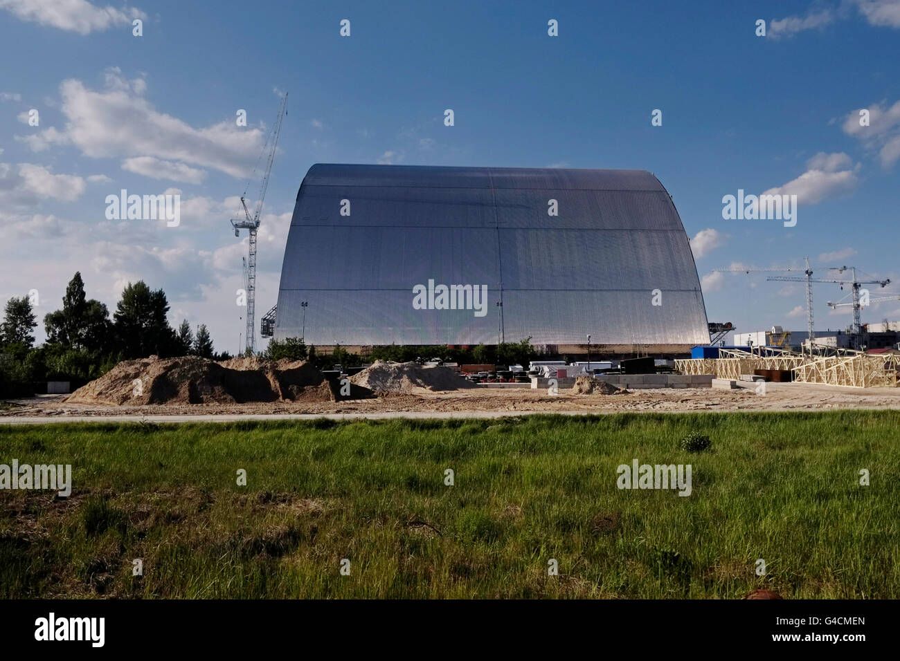 View of the new steel containment structure named the New Safe ...
