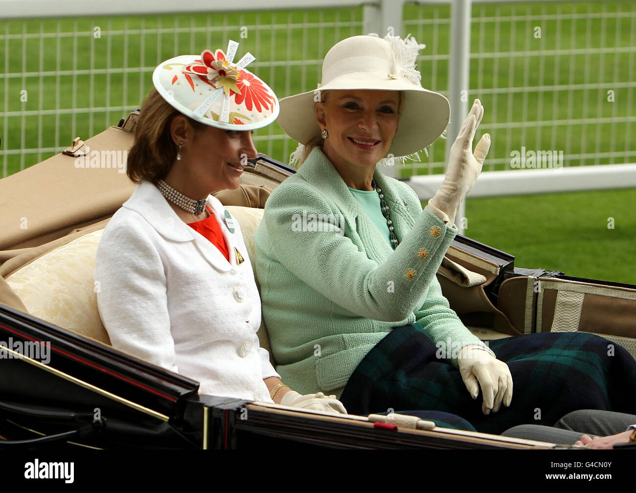 Princess Michael of Kent (right) and Lady Carolyn Warren wife of the ...