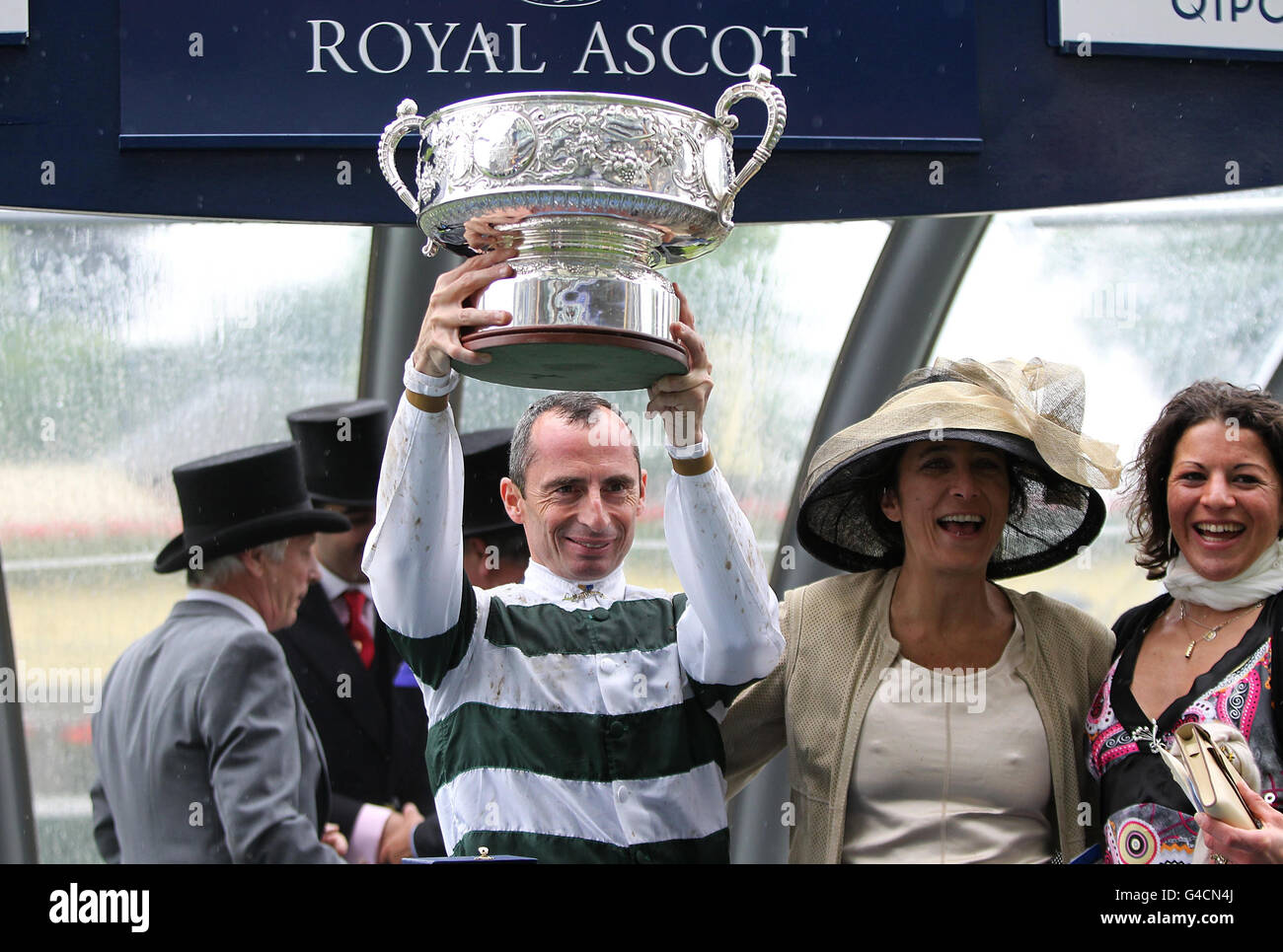 Gerald Mosse with the trophy after winning the Coronation Stakes on ...