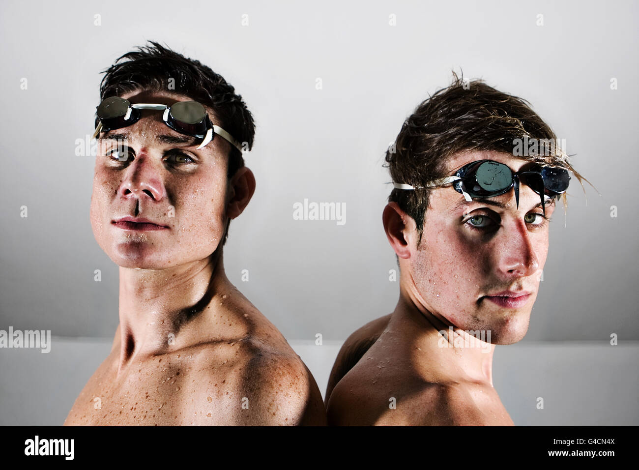 Gold winner of the Men's Open 100m Backstroke Chris Walker-Hebborn (r ...