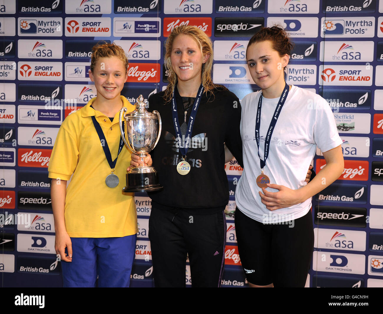 Swansea Performance's Jemma Lowe celebrates with her gold medal and ...