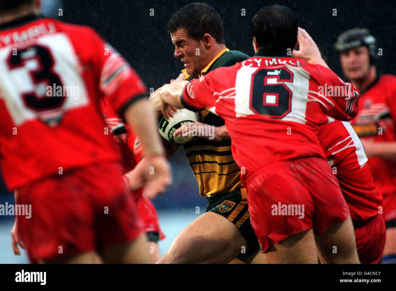 RUGBY LEAGUE. IAN ROBERTS [CENTRE] AUSTRALIA Stock Photo - Alamy