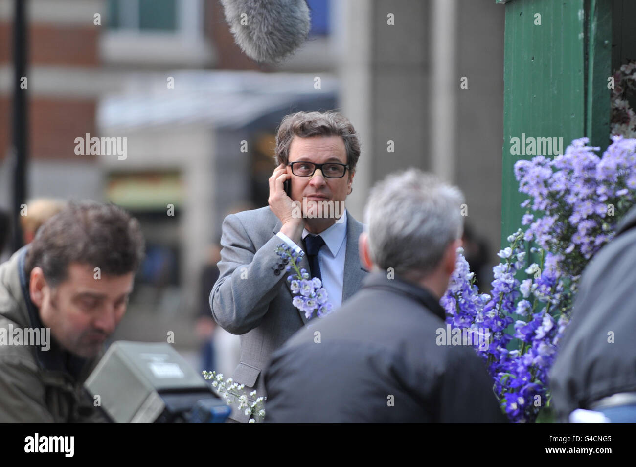 Colin Firth, on the set of his new film, Gambit, which has been filming ...