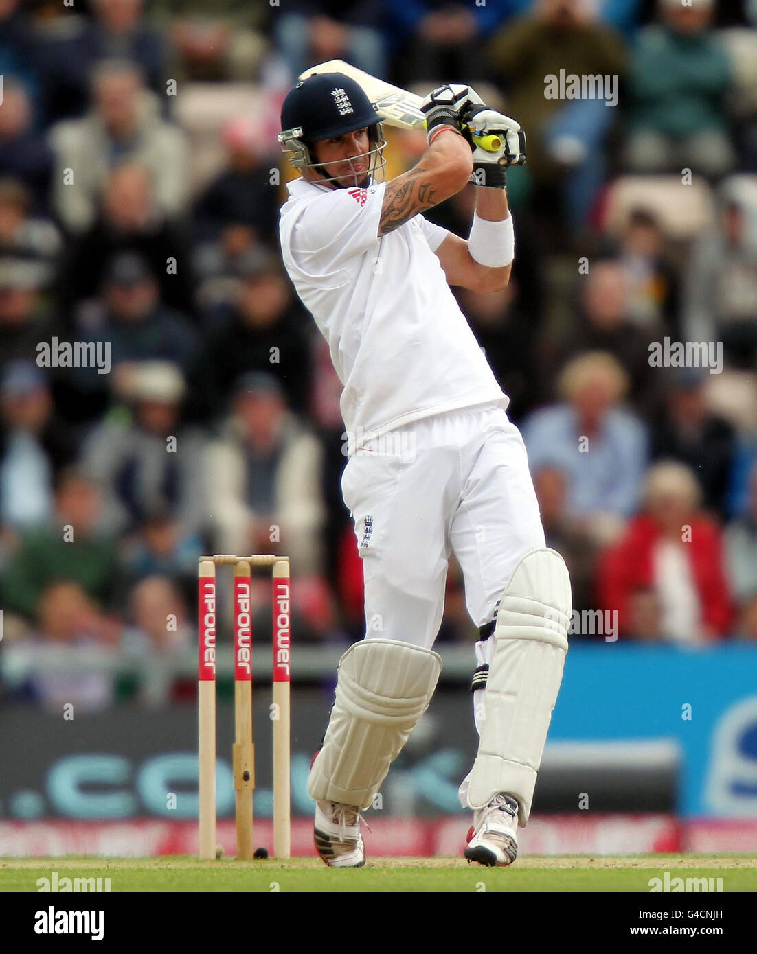 England's Kevin Pietersen batting during play on the third day of the ...