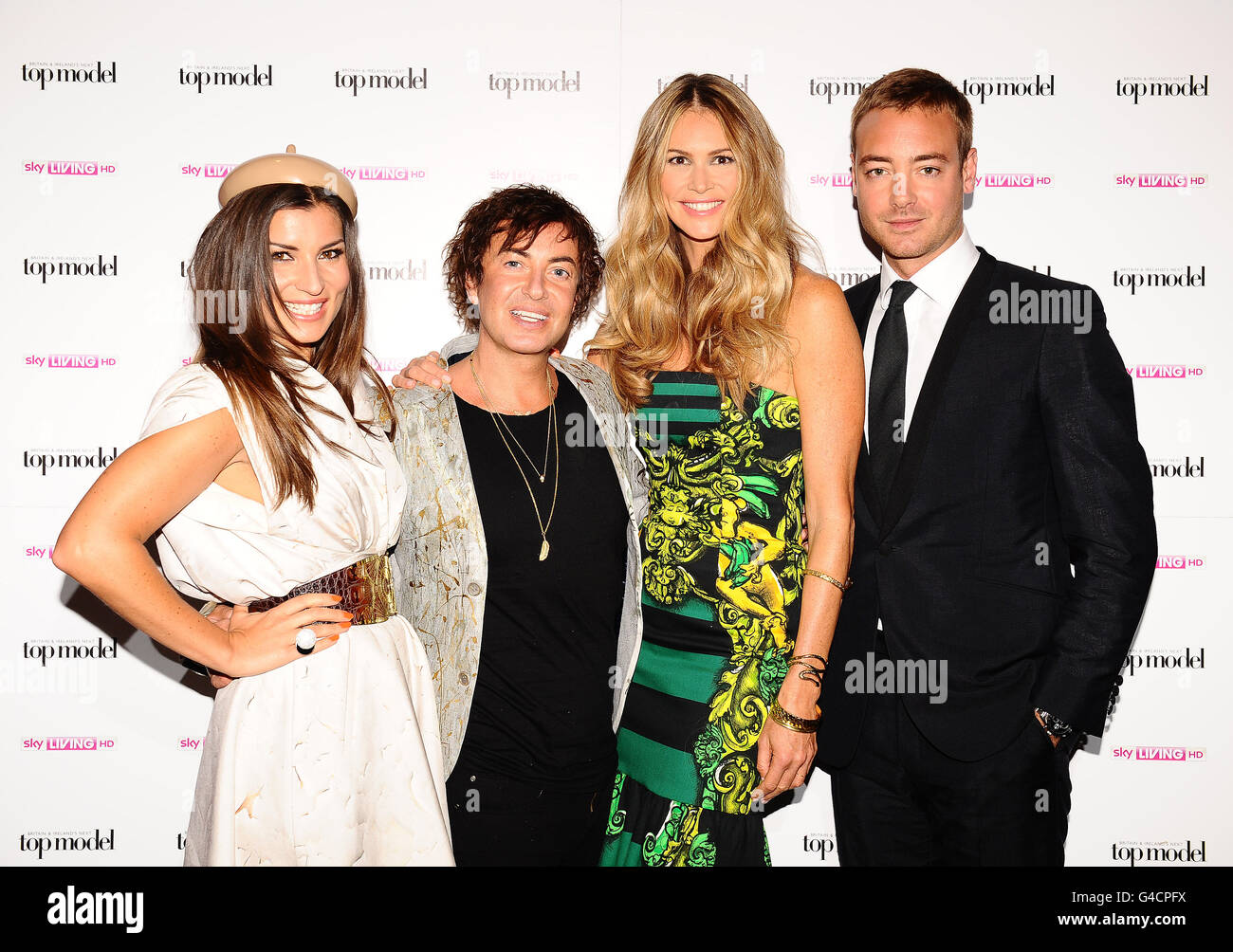 (left - right) Grace Woodward, Julien MacDonald, Elle MacPherson and ...