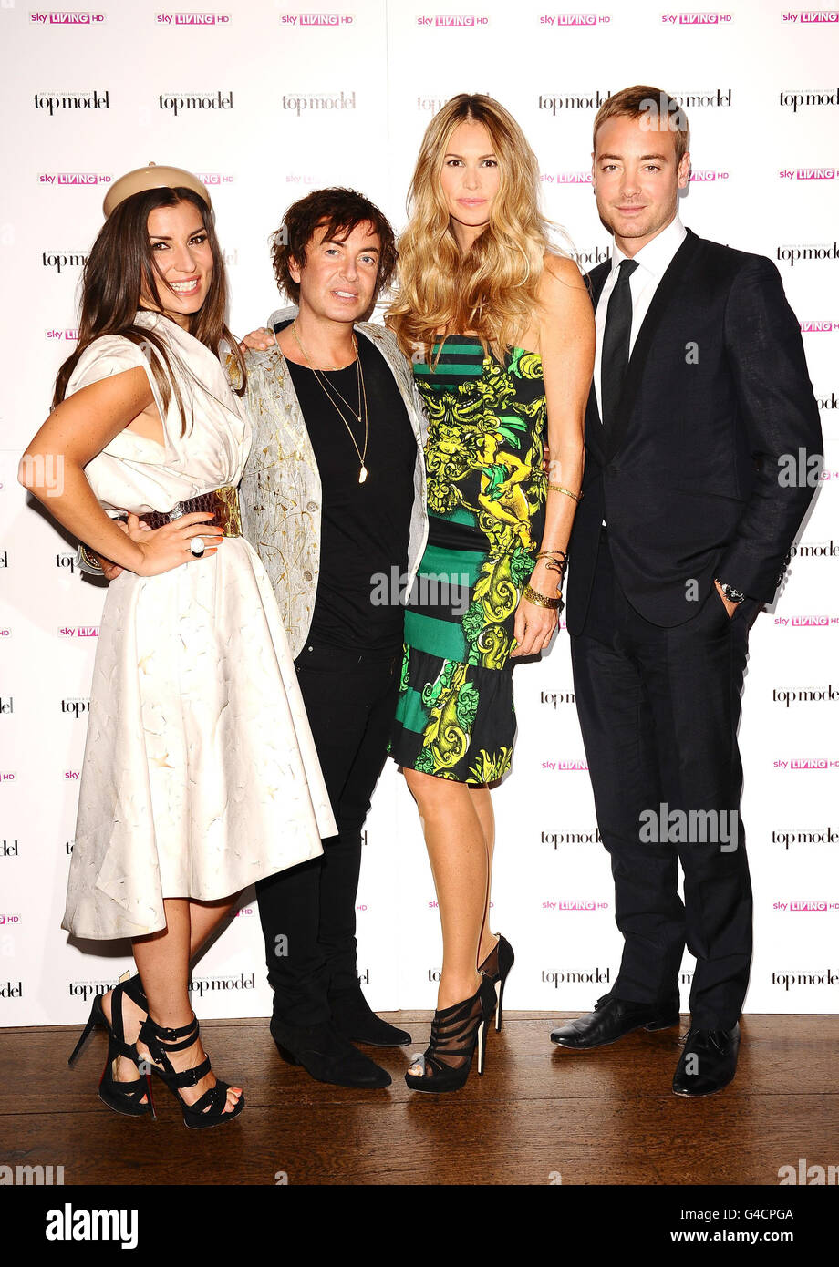 (left - right) Grace Woodward, Julien MacDonald, Elle MacPherson and ...