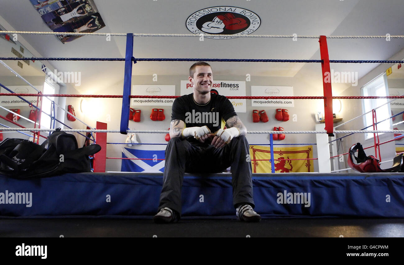 Boxing - Ricky Burns Photocall - Fighting Scots Gym Stock Photo - Alamy