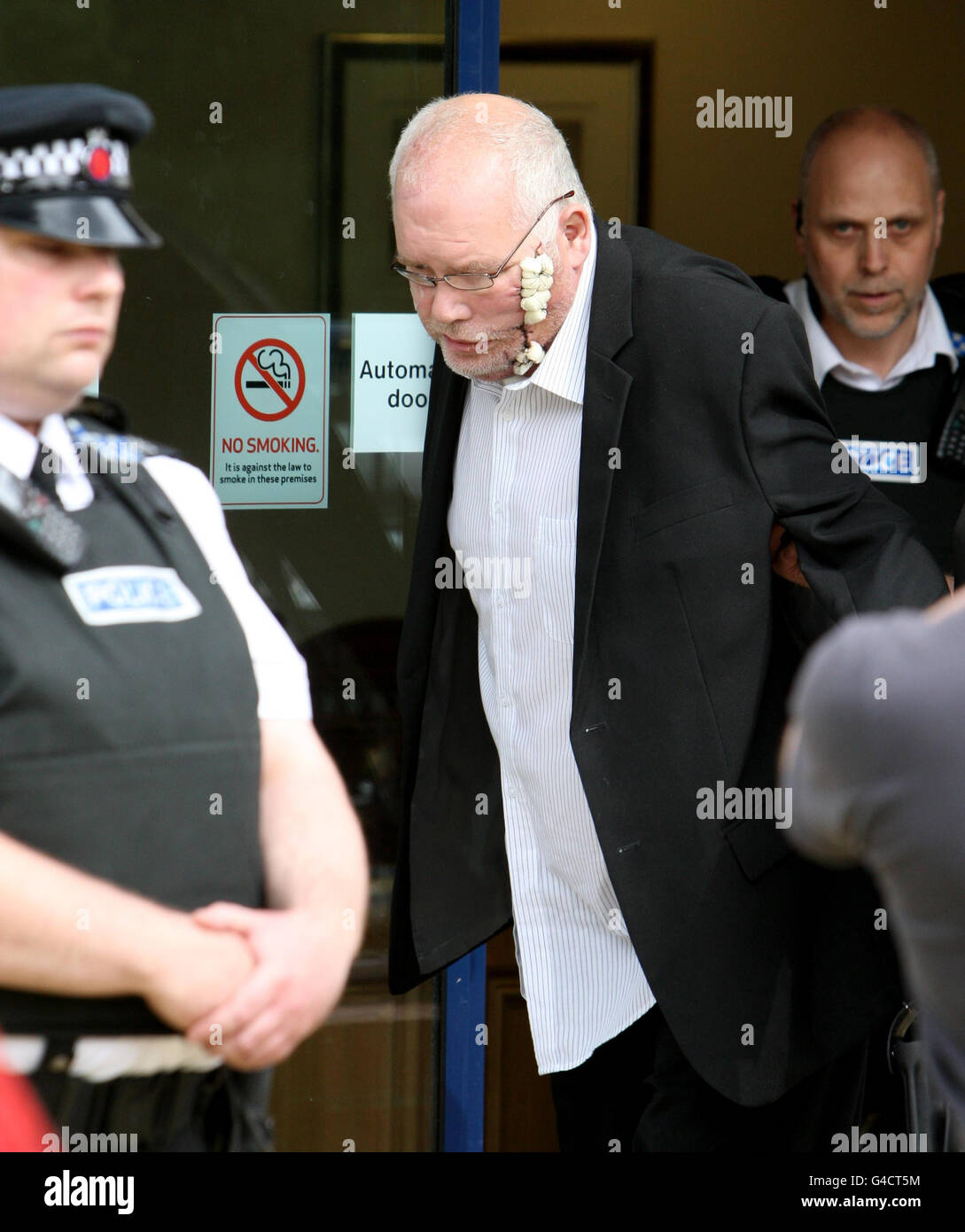 David oakes leaves colchester magistrates court hi-res stock ...