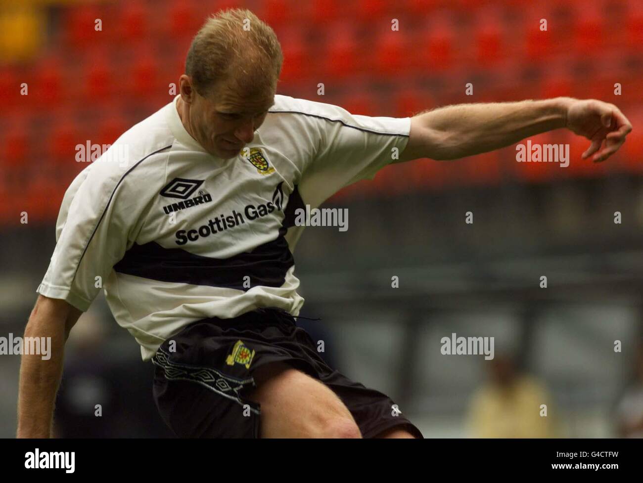 Scotland striker Gordon Durie during a training session today (Monday ...