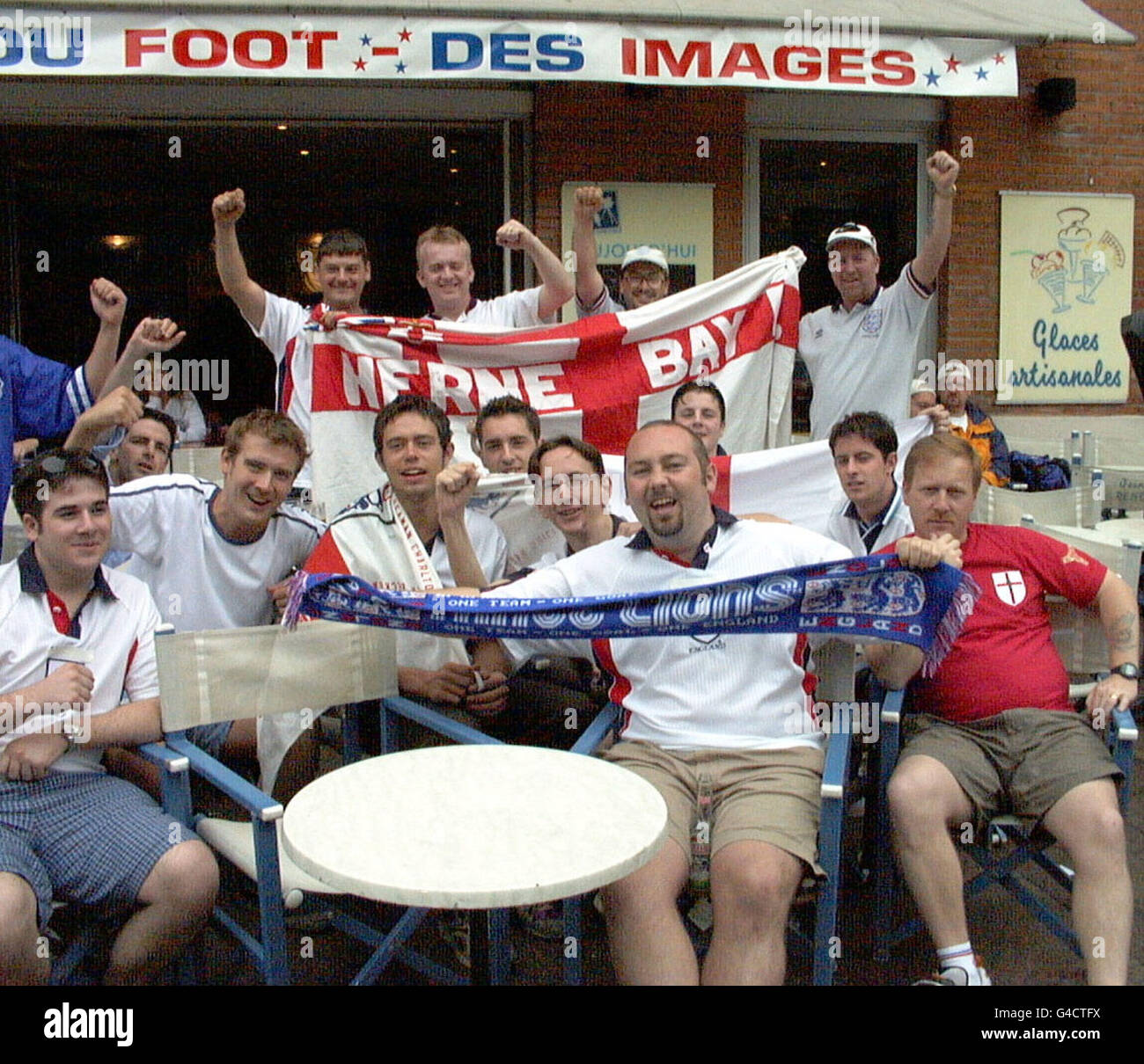 English fans from Essex in Toulouse this morning ahead of England ...