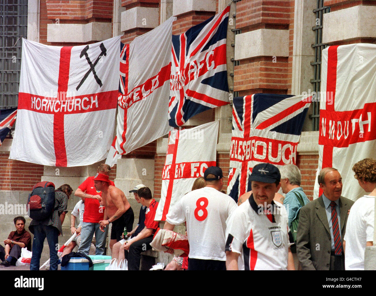 TOULOUSE Flags/fans 1 Stock Photo - Alamy