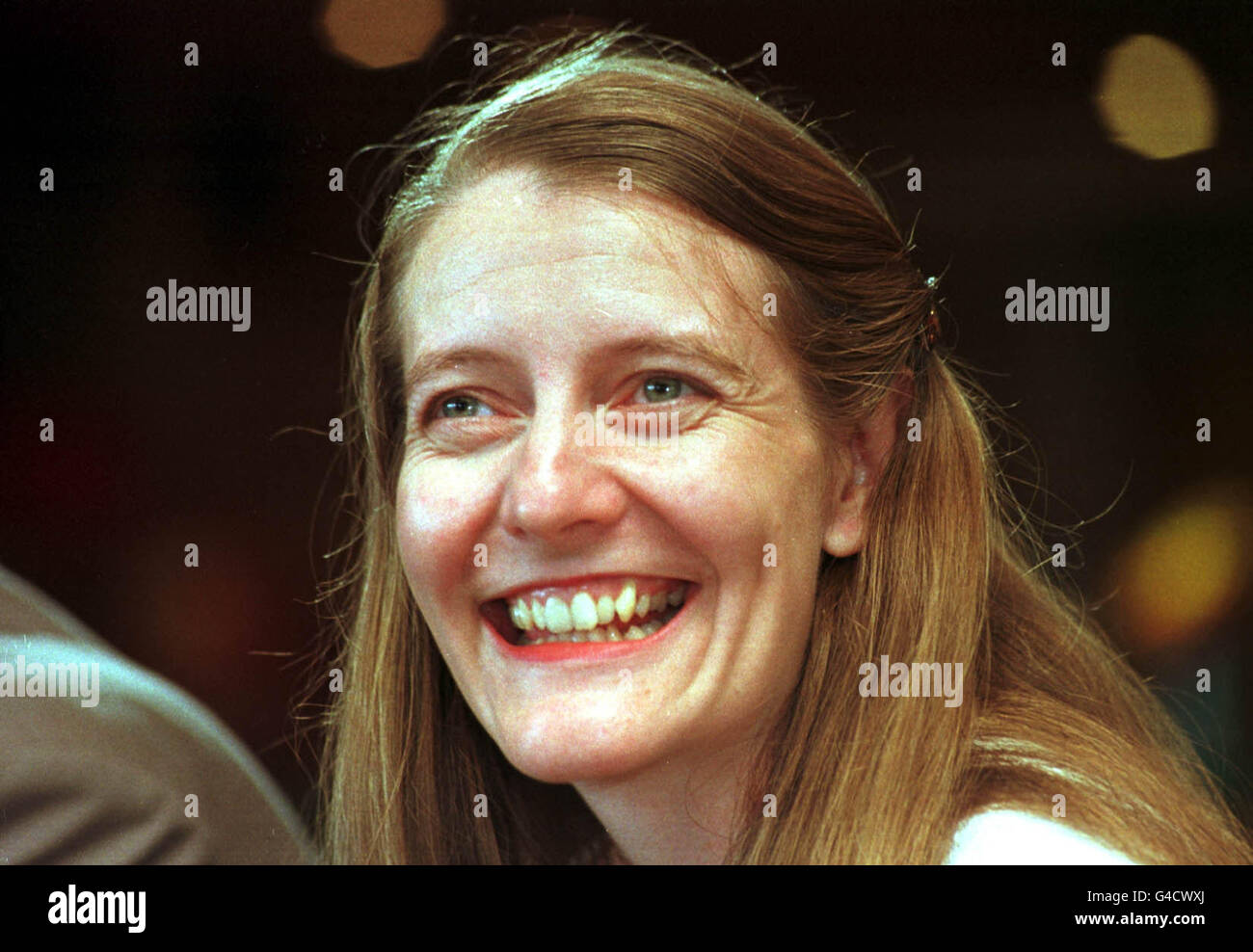 Diane Blood news conf Stock Photo - Alamy