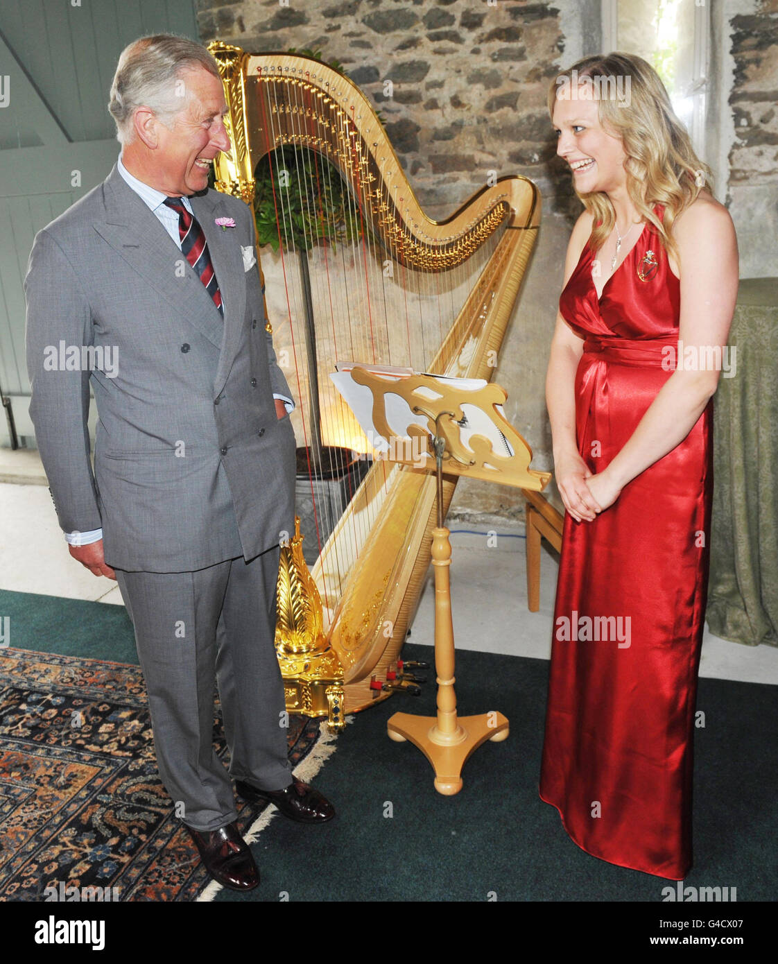 Royal visit to Wales Stock Photo - Alamy