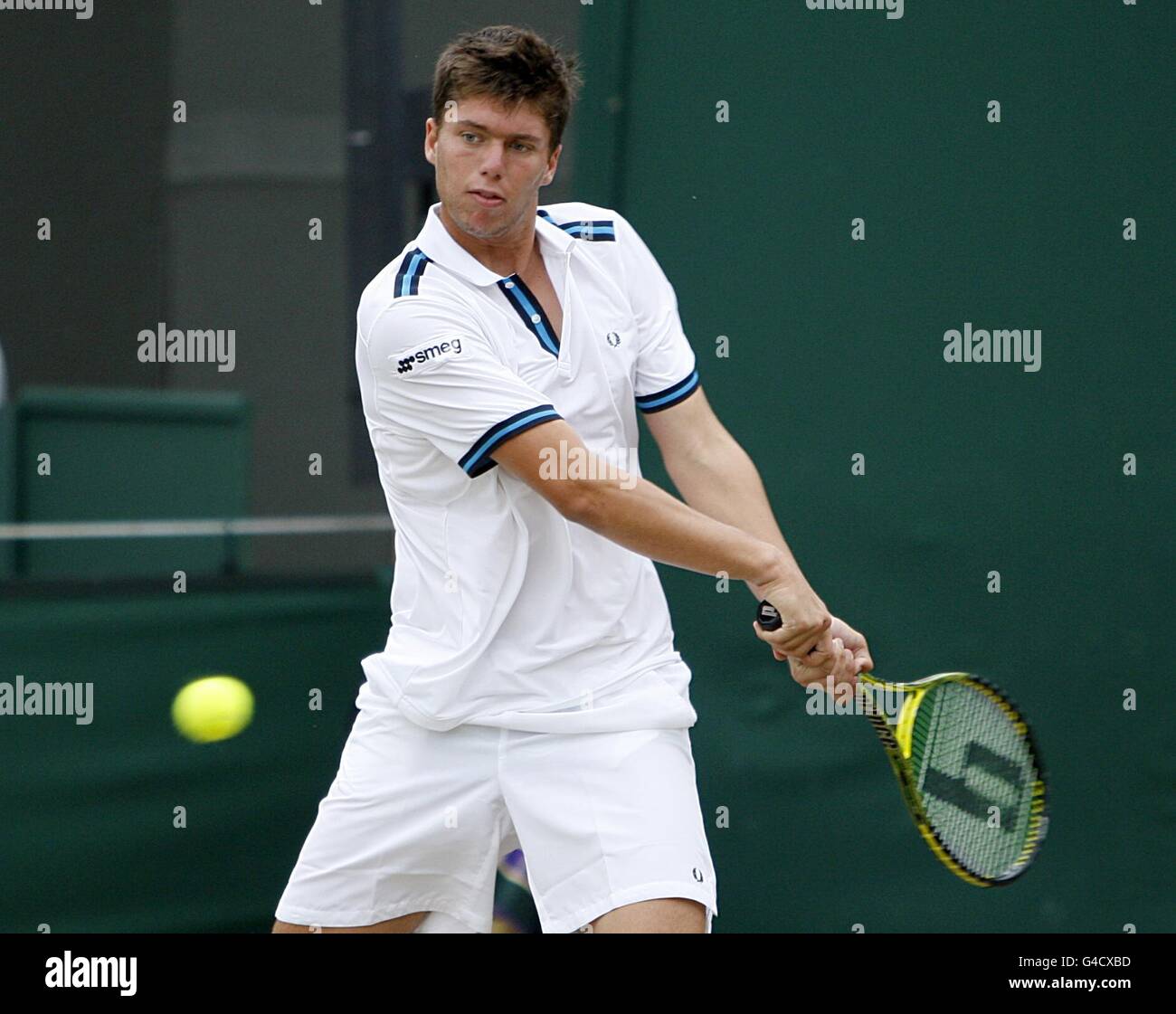 Great Britain's Oliver Golding in action against Australia's Jason ...