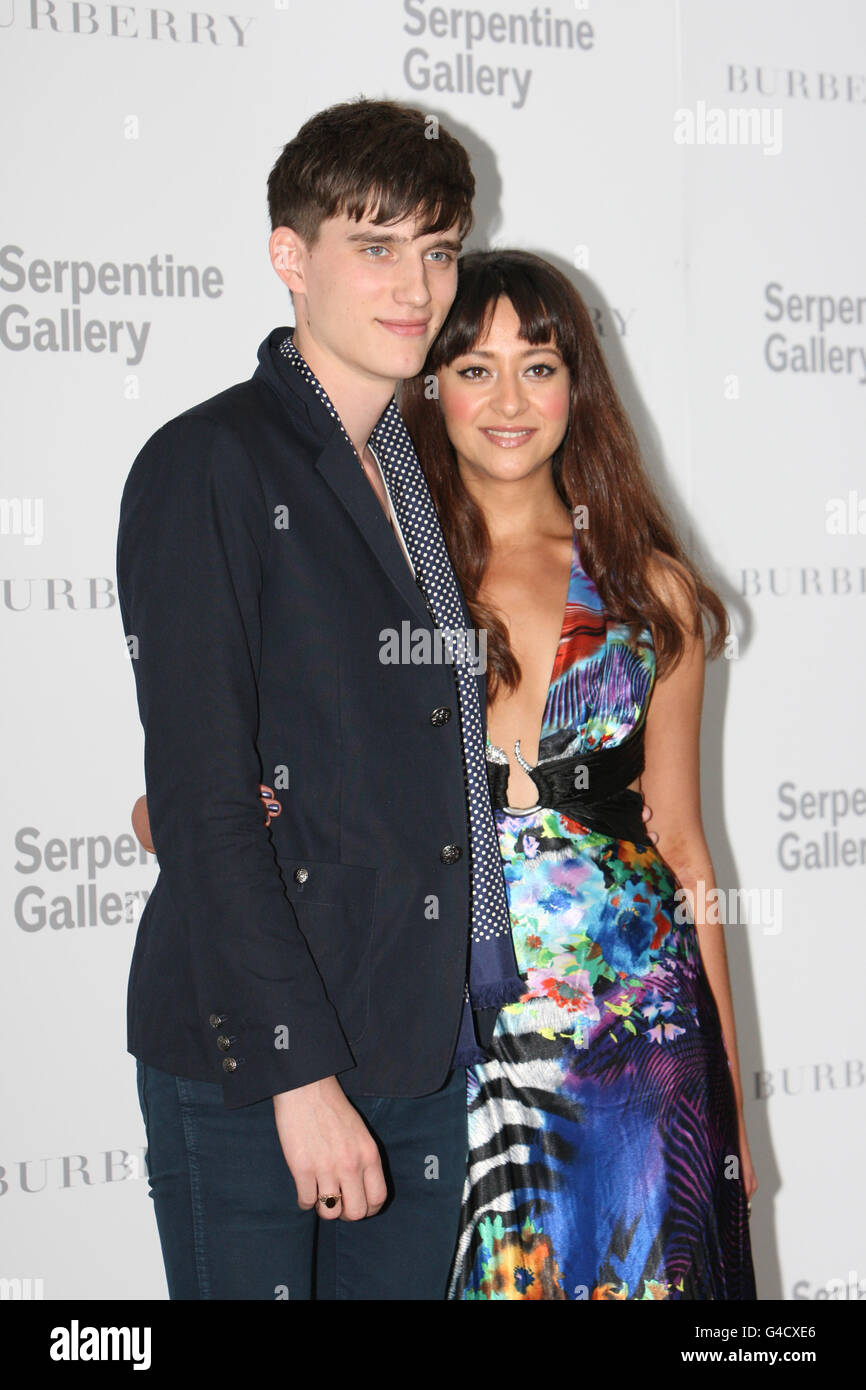 Sebastian Brice and guest arrive at The Serpentine Gallery in Hyde Park ...