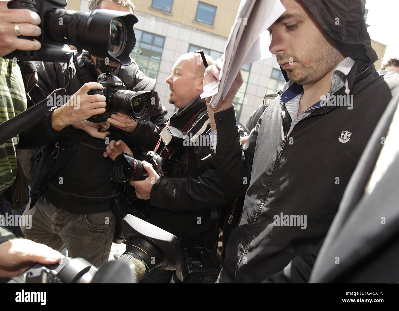 Leonard watters leaves dublin district court hi-res stock photography ...