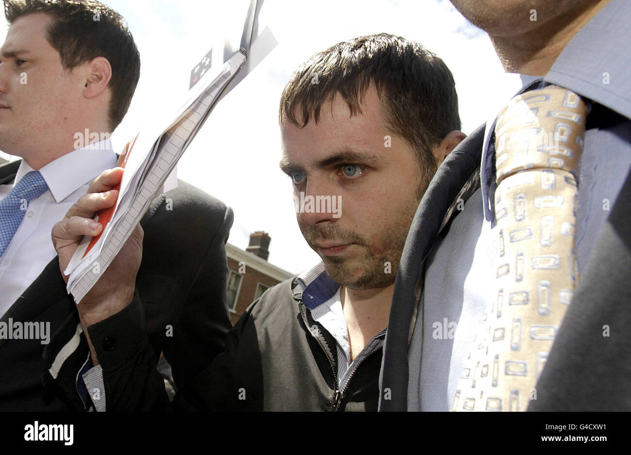 Leonard Watters, 24, leaves Dublin District Court after he was charged ...
