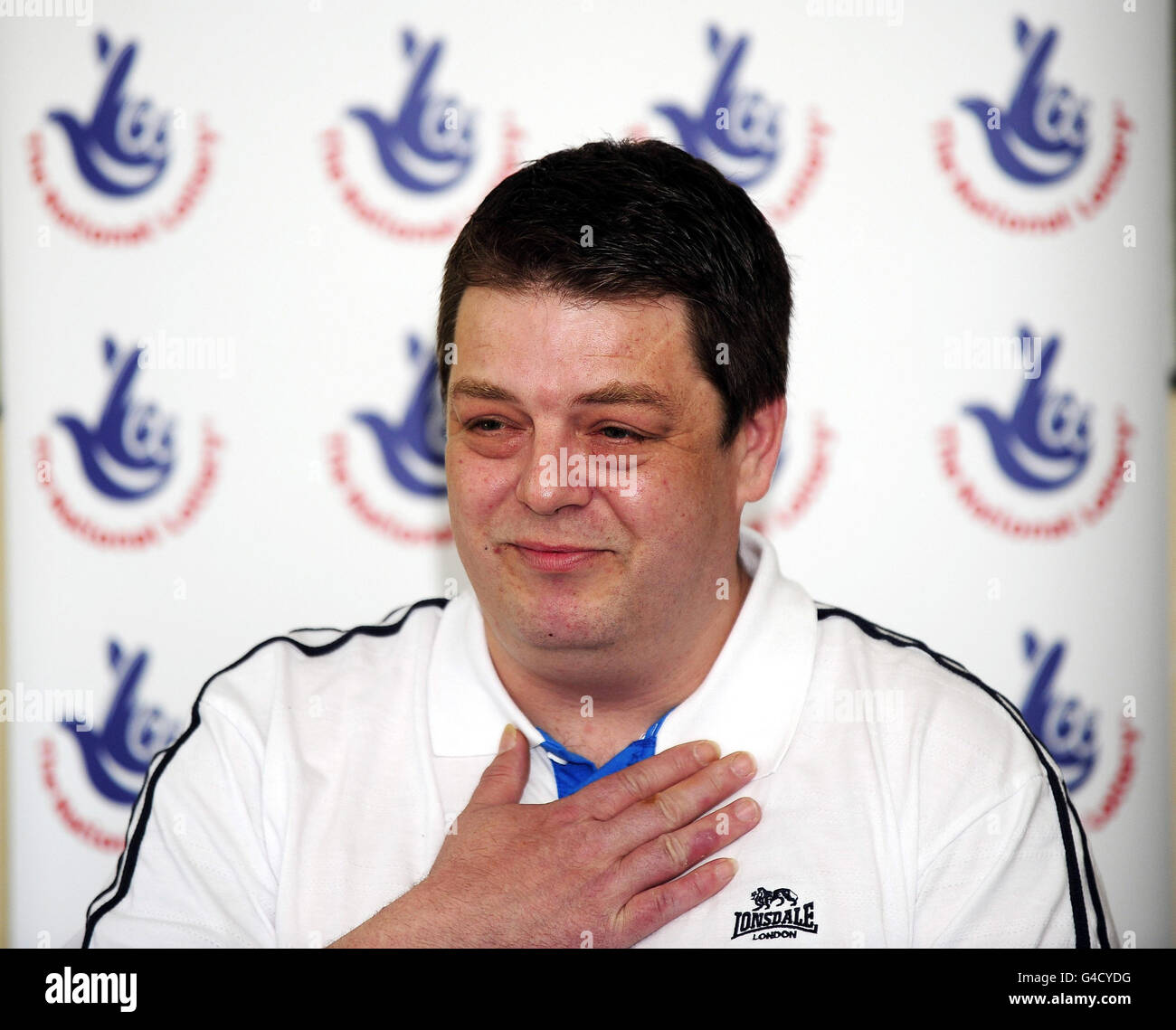 Shaun Vincent, from Barnsley, celebrates his 1,158,038 National Lottery ...