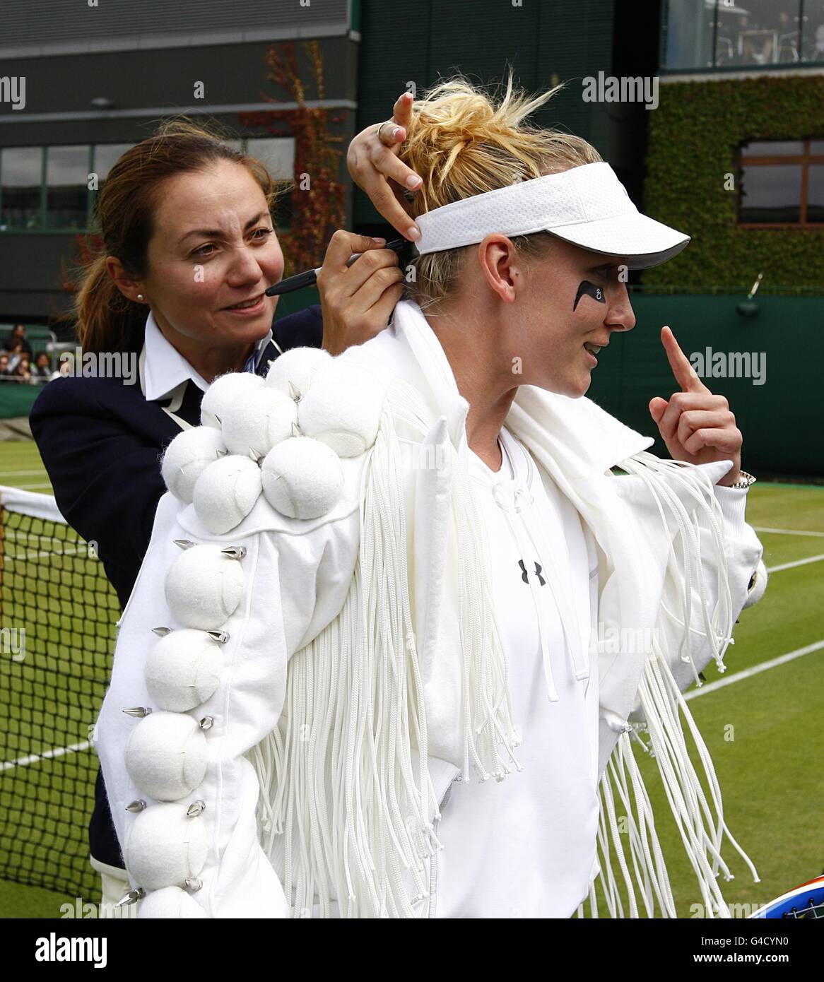 USA's Bethanie Mattek-Sands arrives for her match against Japan's ...