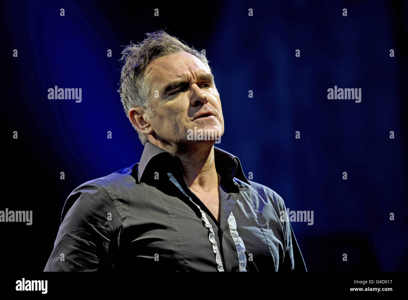 Glastonbury Festival 2011 - Friday. Morrissey performs on the Pyramid ...