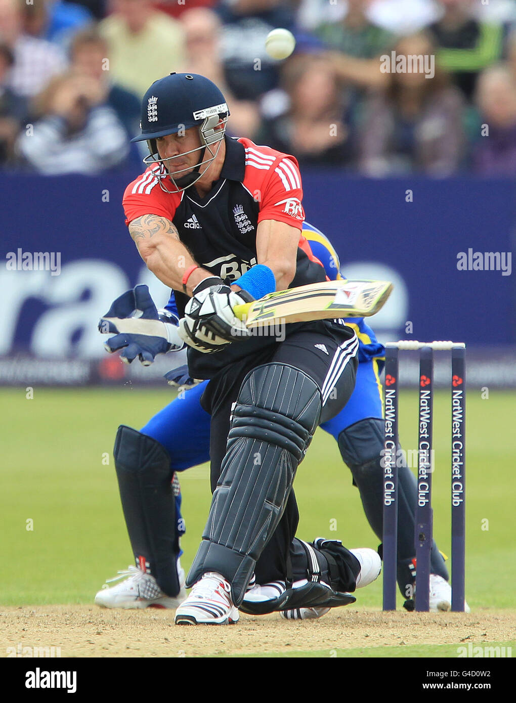 Englands kevin pietersen hits a six hi-res stock photography and images ...