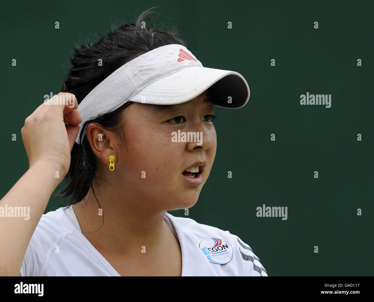 Great Britain's Jessica Ren in her match against Austria's Barbara Haas ...