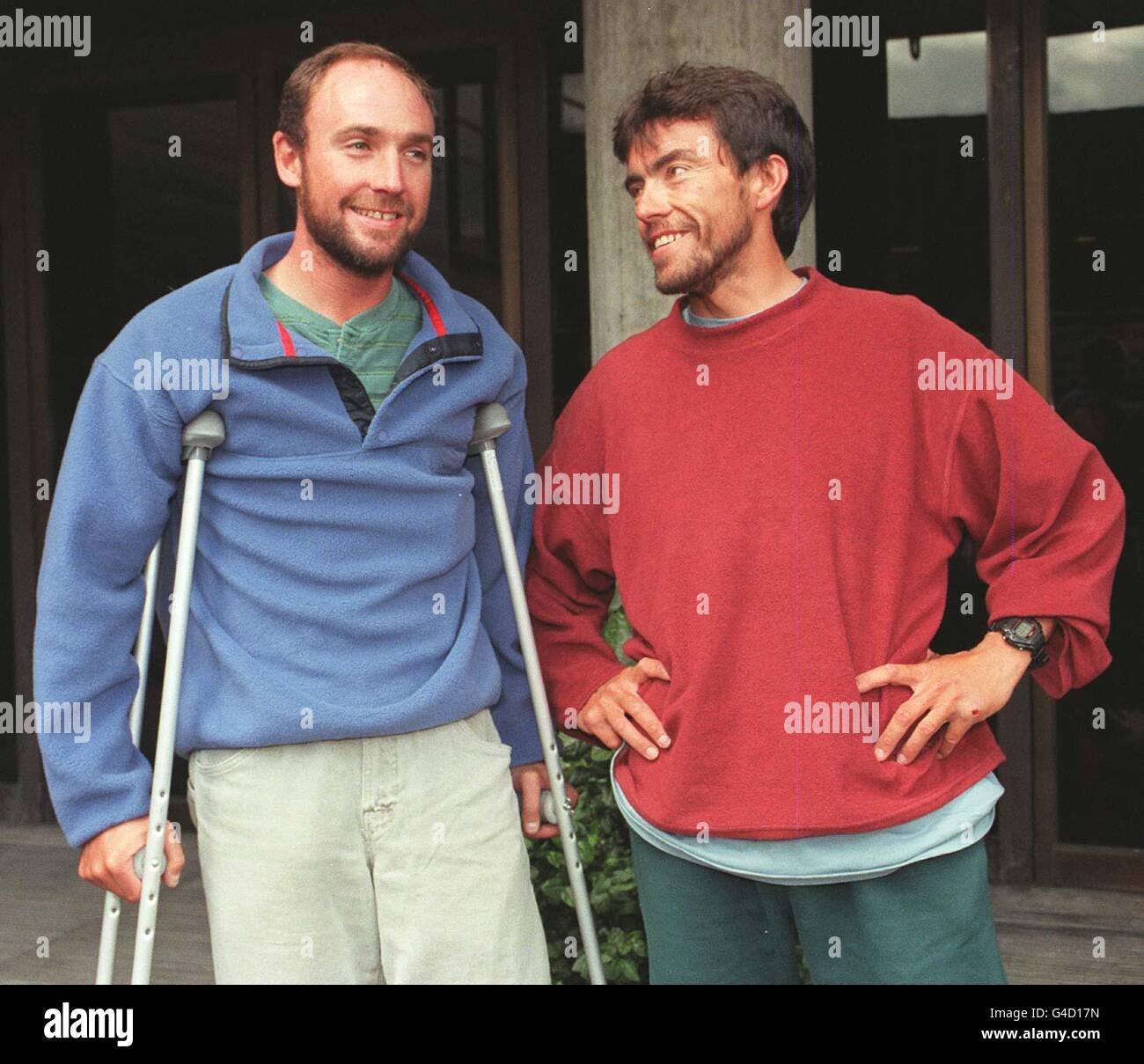 Team leader Captain Justin Featherstone (left) and Sgt Martin Spooner ...