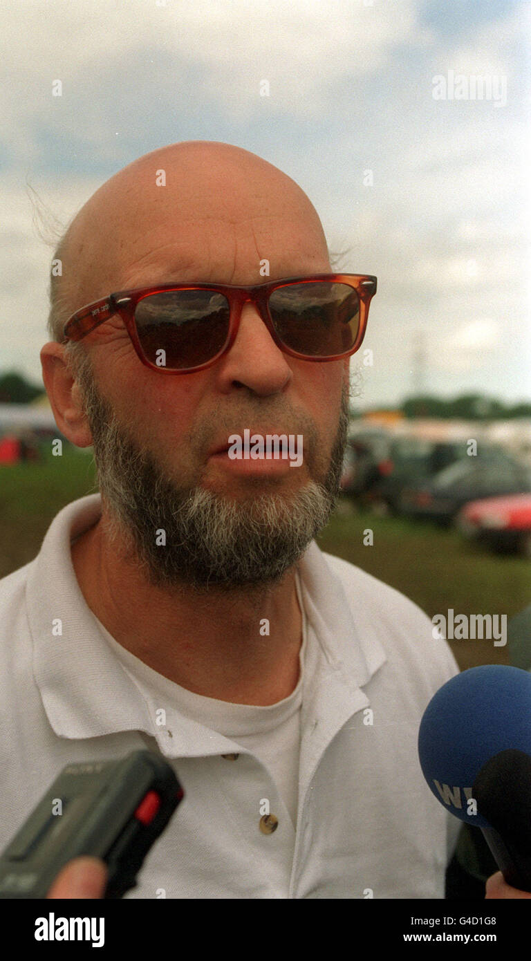 MICHAEL EAVIS OWNER OF THE FARM LAND AND ORIGINATOR OF THE GLASTONBURY ...