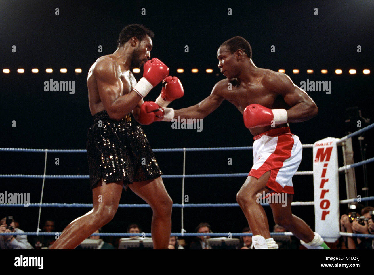 Boxing - WBO Middleweight Title - Chris Eubank v Nigel Benn - NEC ...