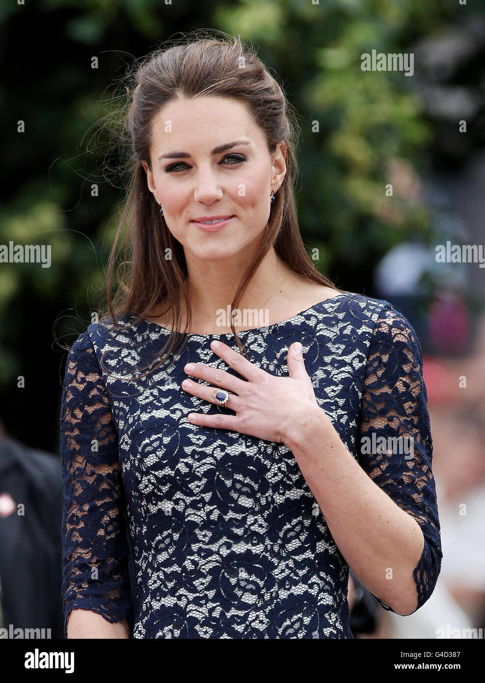 The Duchess of Cambridge during her visit the National War Memorial in ...