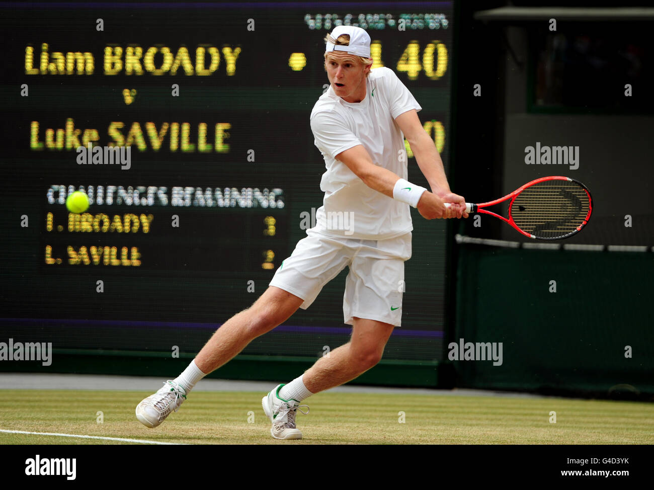Australias luke saville in the boys singles final hi-res stock ...