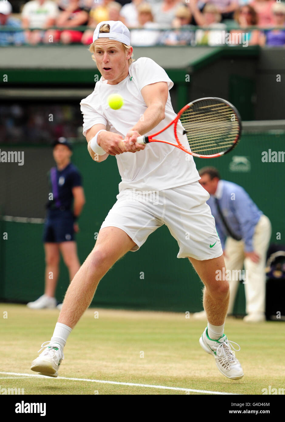 Australias luke saville in the boys singles final hi-res stock ...