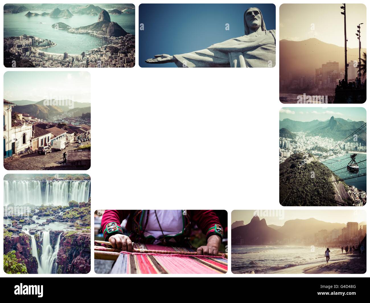 Collage of Rio de Janeiro (Brazil) images - travel background (my ...