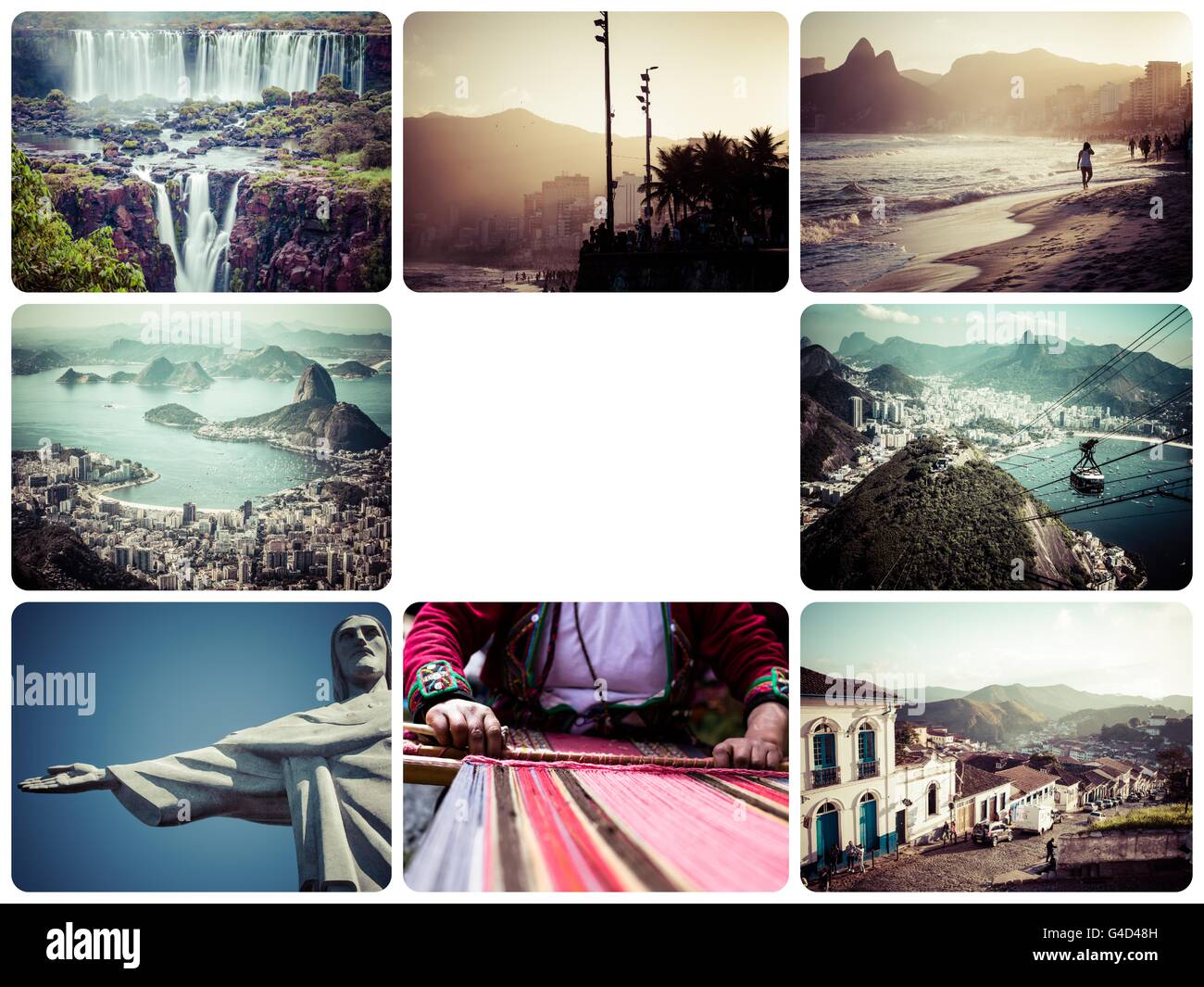 Collage of Rio de Janeiro (Brazil) images - travel background (my ...
