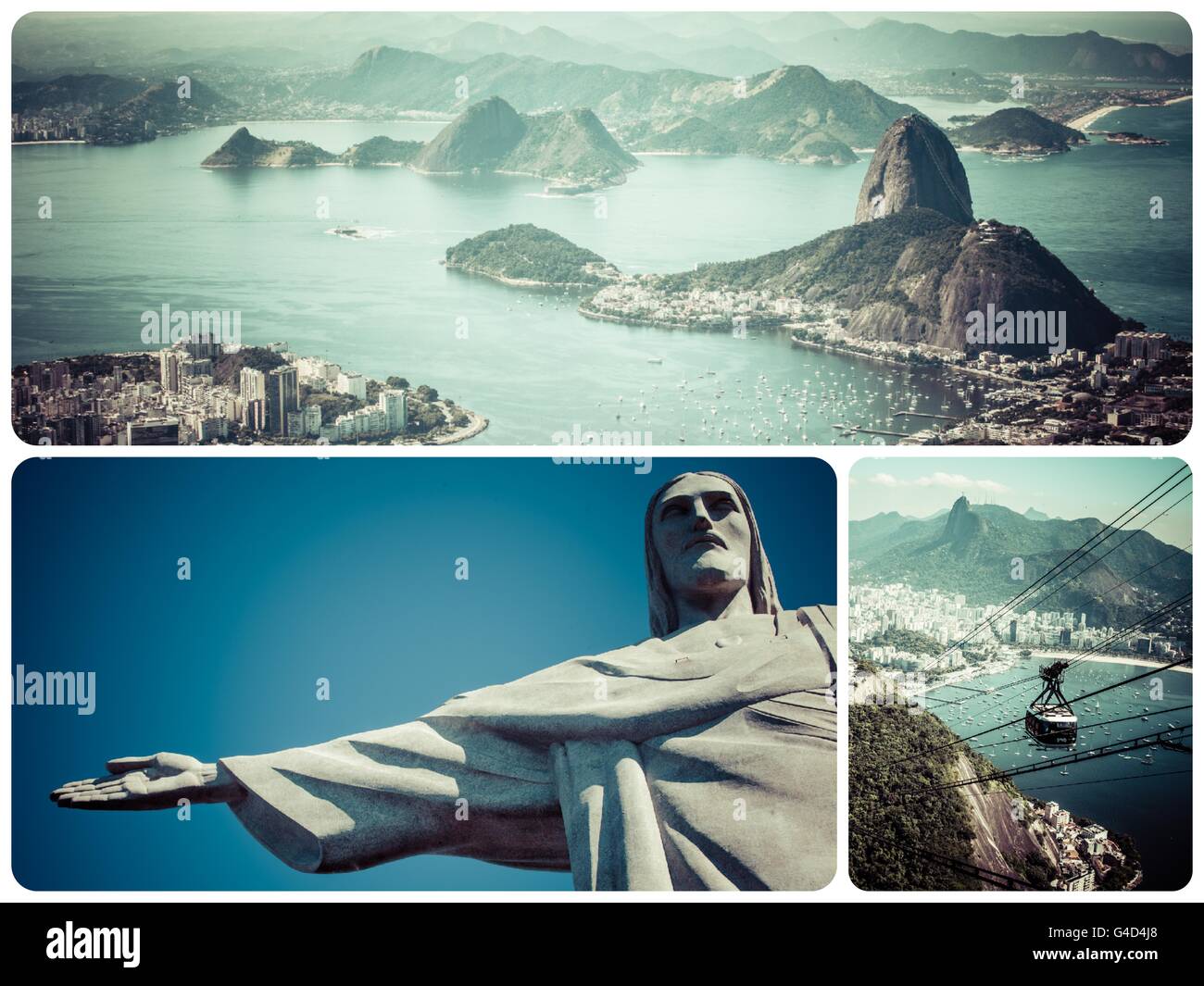 Collage of Rio de Janeiro (Brazil) images - travel background (my ...